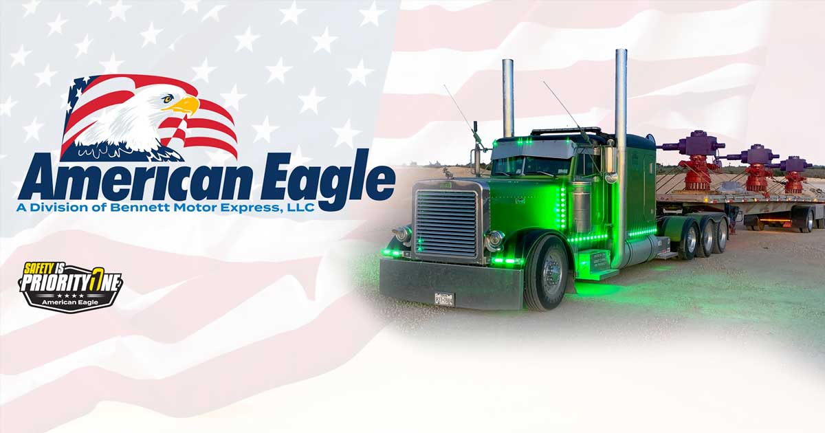 Oilfield Trucking and Logistics | American Eagle, a Division of Bennett Motor Express, LLC
